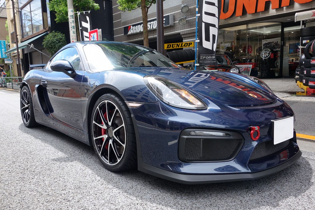 ポルシェ981ケイマンGT4 TWS EX-fP Limited50 19インチホイール装着・各種メンテナンス | SUNRISE Blvd.