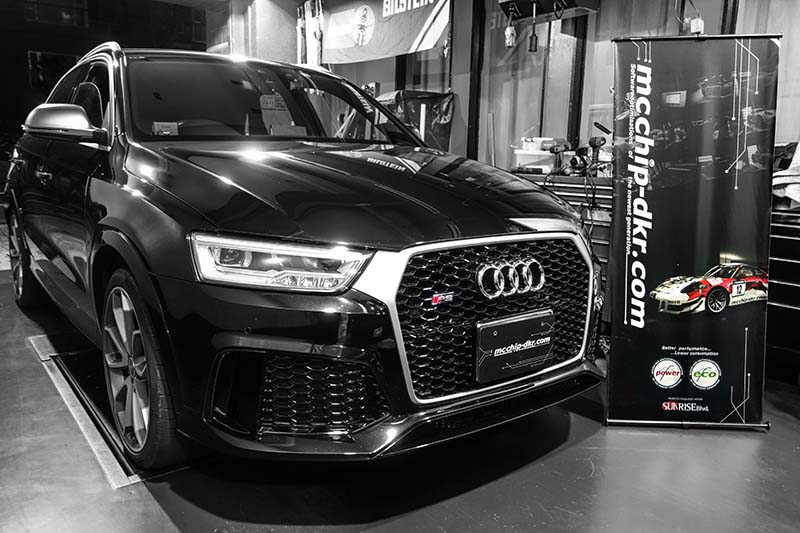 AUDI RSQ3 (8U)にmcchip-dkrコンピューターチューニング施工 440hp仕様 | SUNRISE Blvd.